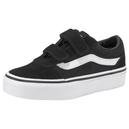 Vans Kinder Sneaker "Ward V", Gr. 34, schwarz, Leder, Schuhe, mit Klettverschluss