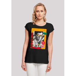 F4NT4STIC Damen T-Shirt "Sex Education Otis Hung Over Collage", schwarz, Gr. XS, Obermaterial: 100% Baumwolle, Shirts, Premium Qualit&auml;t