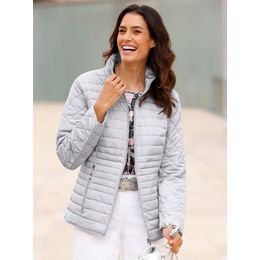 Inspirationen Damen Steppjacke, grau, Gr. 48, unifarben, 100% Polyester, Wattierung:100% Polyester, Jacken