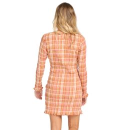 Billabong Damen Minikleid "Check Me Out", orange, Gr. M, Obermaterial: 99% Baumwolle, 1% Elasthan., Kleider