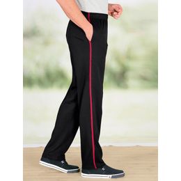 CLASSIC Herren Homewearpants, schwarz, Gr. 30, gemustert, mehrfarbig, 100% Baumwolle, Hosen