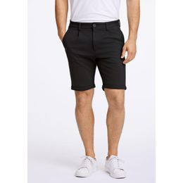 LINDBERGH Herren Chinoshorts "Chino-Shorts Regular Fit", schwarz, Gr. S, meliert, Obermaterial: 75% Polyester, 22% Viskose, 3% Elasthan, Hosen