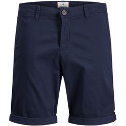 Jack & Jones JACK & JONES Herren Chinoshorts "BOWIE SHORTS", blau, Gr. L, Obermaterial: 98% Baumwolle, 2% Elasthan, Hosen