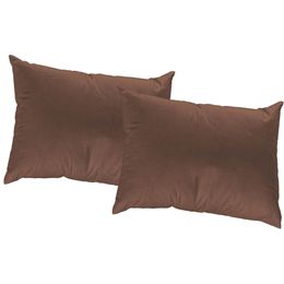 Dekokissen WIRTH, B:40cm L:60cm, braun, Kunstfaser, Kinderzimmer, Dekokissen_Sitzkissen_Kissenh&uuml;llen, Kissenh&uuml;lle ohne F&uuml;llung, 2 St&uuml;ck