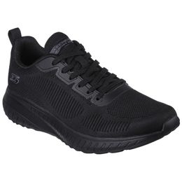 Skechers Damen Sneaker "BOBS SQUAD CHAOS", Gr. 39, schwarz, Textil, Schuhe, im monochromen Look, Freizeitschuh, Halbschuh, Schn&uuml;rschuh