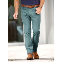 CLASSIC Herren 5-Pocket-Hose, gr&uuml;n, Gr. 28, unifarben, 97% Baumwolle, 3% Elasthan, Hosen