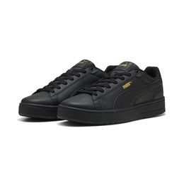 Puma Damen Sneaker "Court Classico Sneakers Erwachsene", Gr. 37,5schwarz gold, Obermaterial: Synthetik, Textil; Futter: Textil; Innensohle: Textil;