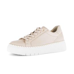 Gabor Damen Sneaker "Sneaker low", Gr. 38, beige, Schuhe