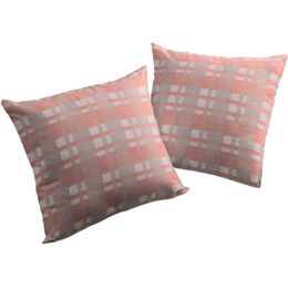 Dekokissen WIRTH, B:50cm L:50cm, rot, Baumwolle, Polyester, Kinderzimmer, Dekokissen_Sitzkissen_Kissenh&uuml;llen, "Laufenberg", Kissenh&uuml;lle ohne F&uuml;llung,