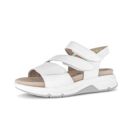 Gabor Damen Plateausandaletten "Plateau Sandale", Gr. 38,5, wei&szlig;, Schuhe