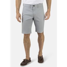 Stooker Men Herren 5-Pocket-Jeans "Chino Bermuda", silber, Gr. 38, Twill, 98% Baumwolle, 2% Elasthan, Jeans, Comfort Slim Fit Casual Clean Wash Twill