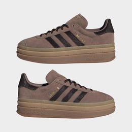 Damen Sneaker "GAZELLE BOLD", adidas originals, Gr. 41earth strata, aurora coffee, gold metallic, Leder, Schuhe