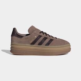 Damen Sneaker "GAZELLE BOLD", adidas originals, Gr. 43earth strata, aurora coffee, gold metallic, Leder, Schuhe