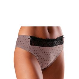 Damen Slip, NUANCE BY LASCANA, Gr. 56, schwarz, Spitze, Obermaterial: 80% Polyamid, 10% Elasthan, 10% Viskose, Unterhosen, in bequemer