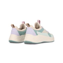 Salamander Damen Slip-On Sneaker, Gr. 36, bunt, Textil, Veloursleder, Schuhe, Plateausneaker, Halbschuh mit aufgesetzter Schn&uuml;rung