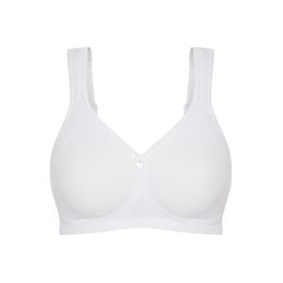 SuSa Damen B&uuml;gelloser BH "Capri", Gr. 85, wei&szlig;, Obermaterial: 40% Baumwolle, 30% Elasthan, 30% Polyamid, unifarben, BHs, vorgeformte Cups,