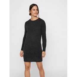 V&eacute;ro Moda VERO MODA Damen Strickkleid "VMDOFFY", schwarz, Gr. L, meliert, Feinstrick, Obermaterial: 94% Polyester, 3% Elasthan, 3% Nylon, Kleider, melierte