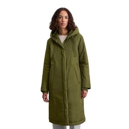 Marc O'Polo MARC O'POLO Damen Wintermantel "aus recyceltem Polyester-Twill"mossy olive, Gr. 32, unifarben, Obermaterial: 100% Polyester; F&uuml;llung: 100% Polyester;