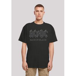 F4NT4STIC Herren T-Shirt "ACDC Rock Band Shirt Back in Black", schwarz, Gr. XXL, Obermaterial: 100% Baumwolle, Shirts, Print