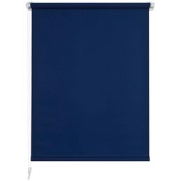 Seitenzugrollo Liedeco, B:45cm H:150cm, blau, Polyester, Rollos, "Klemmfix", inkl. Klemmtr&auml;ger