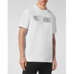 Plein Sport Herren T-Shirt "Rundhals-T-Shirt", wei&szlig;, Gr. XXL, Obermaterial: 100% Baumwolle, Shirts