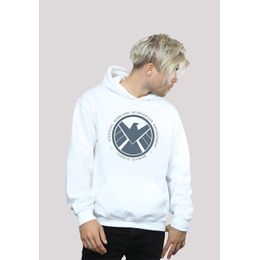 F4NT4STIC Herren Kapuzenpullover "Marvel Avengers Agent Of SHIELD", wei&szlig;, Gr. XXXL, Obermaterial: 65% Baumwolle, 35% Polyester, Pullover, Print