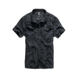 Brandit Herren Langarmhemd "Brandit Herren Roadstar Shirt"schwarz, blau, Gr. L, unifarben, 100% Baumwolle, Hemden