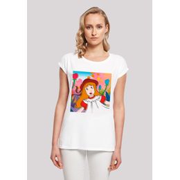 F4NT4STIC Damen T-Shirt "Alice im Wunderland Double Alice", wei&szlig;, Gr. XS, Obermaterial: 100% Baumwolle, Shirts, Retro, Heroes of Childhood, TV Serie