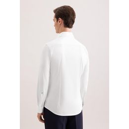 Seidensticker Herren Businesshemd "Schwarze Rose", wei&szlig;, Gr. 44, unifarben, 50% Baumwolle, 50% Modal, Hemden, Slim 1/1 Kentkragen Uni