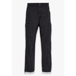 DROPSIZE Herren Cargohose "Dropsize Herren Dropsize Double Pocket Cargo Pant"schwarz, Gr. 30, unifarben, 100% Baumwolle, Hosen