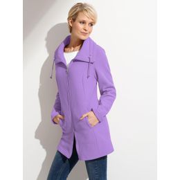 Classic Basics Damen Fleecejacke, lila, Gr. 50, unifarben, 100% Polyester, Jacken