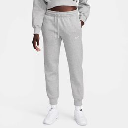 Nike Sportswear Damen Sporthose "W NSW PHNX FLC MR PANT STD"dk grau heat, Gr. L, Obermaterial: 80% Baumwolle, 20% Polyester, Hosen