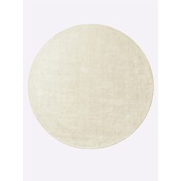 Teppich HEINE HOME, B:60cm H:15mm L:90cm, wei&szlig;, Wolle, Wohnzimmer, Teppiche