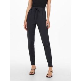 Only Damen Jogger Pants "ONLPOPTRASH &ndash; Joggerhose mit Tunnelzugbund und Stretch", blau, Gr. S, unifarben, Milano Rib, Obermaterial: 63% Viskose, 32%
