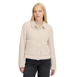 BETTY & CO BETTY & CO Damen Canvasjacke "Damen mit Kragen"shiny powder, Gr. 44, Obermaterial: 60% Polyester, 40% Polyamid, Jacken