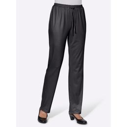 Classic Basics Damen Jerseyhose, schwarz, Gr. 38, unifarben, 100% Polyester, Hosen