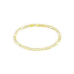 Bruno Banani Herren Armband "Schmuck Geschenk Silber 925 Armschmuck Armkette Figarokette", 19, Silber 925 (Sterlingsilber), gold, Silber 925