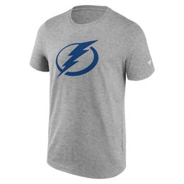 Fanatics Damen T-Shirt "Fanatics T-Shirt Tampa Bay Lightning Primary Logo Graphic", grau, Gr. XL, 100% Baumwolle, Shirts