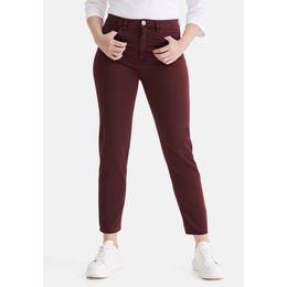 STOOKER WOMEN Damen 5-Pocket-Jeans "Nizza Denim Basic Tapered Fit Jeans", rot, Gr. 38, Denim/Jeans, 82% Baumwolle, 17% Polyester, 1% Elasthan, Jeans,