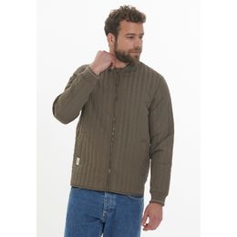 WEATHER REPORT Herren Steppjacke "Palle", gr&uuml;n, Gr. S, unifarben, 100% Polyester, Jacken, mit praktischen Seitentaschen