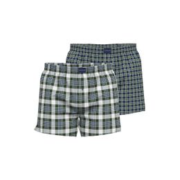Tom Tailor Herren Boxershorts "Dakota", Gr. S, gr&uuml;n, Single Jersey, Obermaterial: 100% Baumwolle, kariert, Unterhosen, weich, bequem, basic, locker,