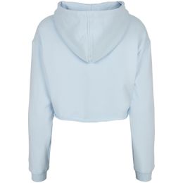 Damen Rundhalspullover "Starter Black Label Damen Ladies Starter Cropped Hoody", blau, Gr. S, STARTER Black Label, unifarben, 65% Baumwolle, 35%