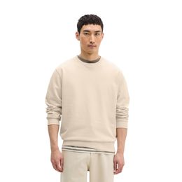 Marc O'Polo MARC O'POLO Herren Sweatshirt "mit Logoprint auf dem R&uuml;cken", beige, Gr. XXL, unifarben, Obermaterial: 100% Baumwolle, Sweatshirts