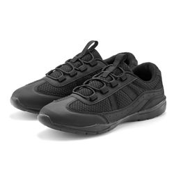 Lascana Damen Sneaker "Freizeitschuh, Halbschuh, Turnschuhe, Slip-On-Sneaker", Gr. 41, schwarz, Obermaterial: 50% Lederimitat, 50% Textilmaterial.