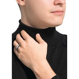 Amor Herren Fingerring "9783809/-816/-830/-847/-793", 62, Edelstahl, schwarz, Edelstahl, Fingerringe