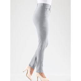 Stehmann Damen Stretch-Hose, grau, Gr. 40, unifarben, 72% Viskose, 25% Polyamid, 3% Elasthan, Hosen
