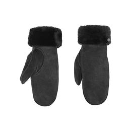 Pearlwood Damen Lederhandschuhe "FIONA", schwarz, Gr. 8, unifarben, Schafsleder, Handschuhe, Velourleder, Fausthandschuh, warm gef&uuml;ttert