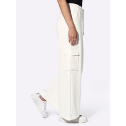 Heine Damen Jerseyhose, beige, Gr. 50, unifarben, 50% Modal, 44% Polyester, 6% Elasthan, Hosen