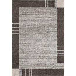 Teppich ANDIAMO, B:80cm H:7mm L:150cm, braun, Kunstfaser, Wohnzimmer, Teppiche, "Sant Jordi", Kurzflor, modernes Design, mit Bord&uuml;re
