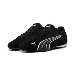 Puma Damen Sneaker "CATCH SD", Gr. 40, schwarz-wei&szlig;, Leder, unifarben, Schuhe, Design auf den Spuren des Puma Speedcat
